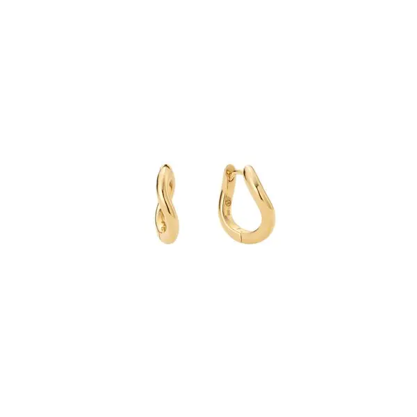VANCHI Nori Twisted Hoop Earrings - Gold
