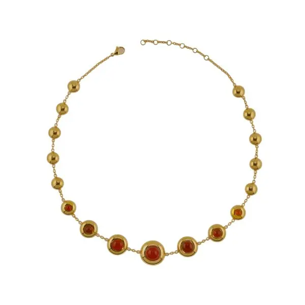 PARURE LONDON Solar Agate Necklace - Gold