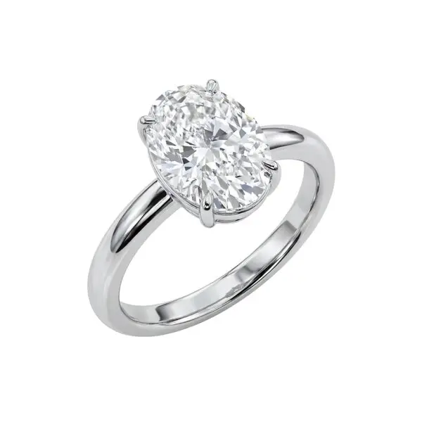 DAINTY LONDON Nadira Platinum Diamond Ring - White