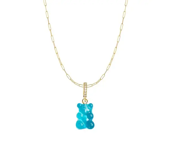 ADRIANA PAPPAS DESIGNS Charm Chain Necklace - Blue