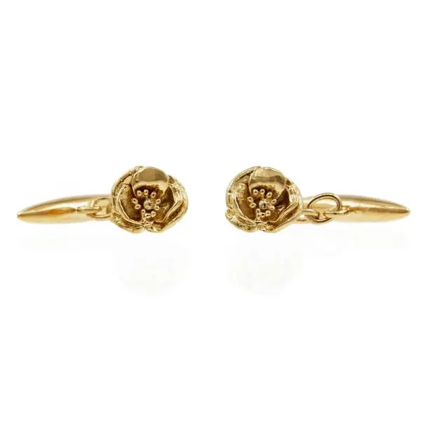 LEE RENEE Poppy Cufflinks - Gold