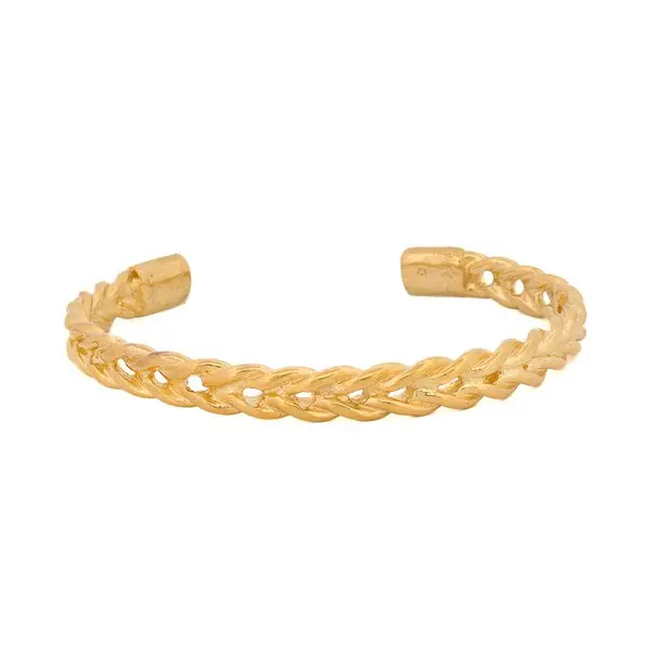 EBRU JEWELRY Cleopatra Twist Cuff Bracelet - Gold