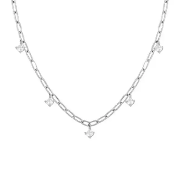 BERMUDA WATCH COMPANY Annie Apple Elena Sterling Charm Chain Necklace - Silver