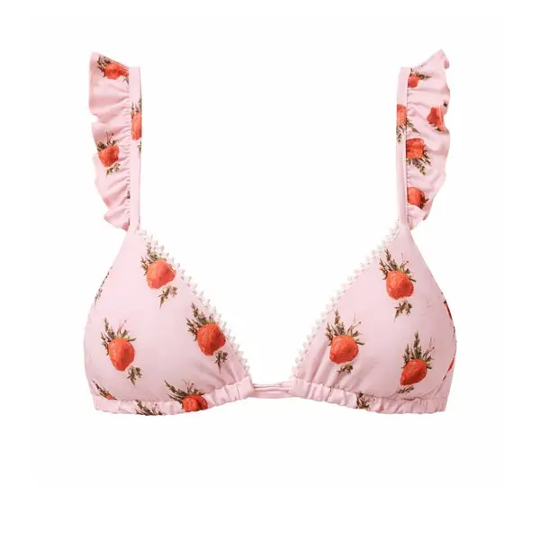IVY SWIMWEAR Strawberry Milk Bikini Top - Pink