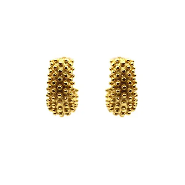 VICSTONENYC FINE JEWELRY 14k Yellow Hoop Earrings - Gold