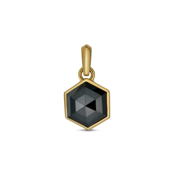 RAHUL'S JEWELS Sanctum Hexa Pendant - Black/gold