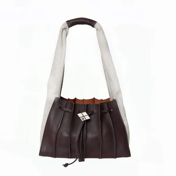 MAESE PLACE Tablao Tapiz Mini Bucket Bag - Brown