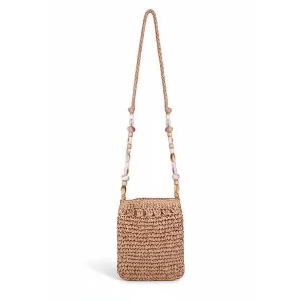 NOOKI DESIGN Billie Crochet Phone Bag - Brown