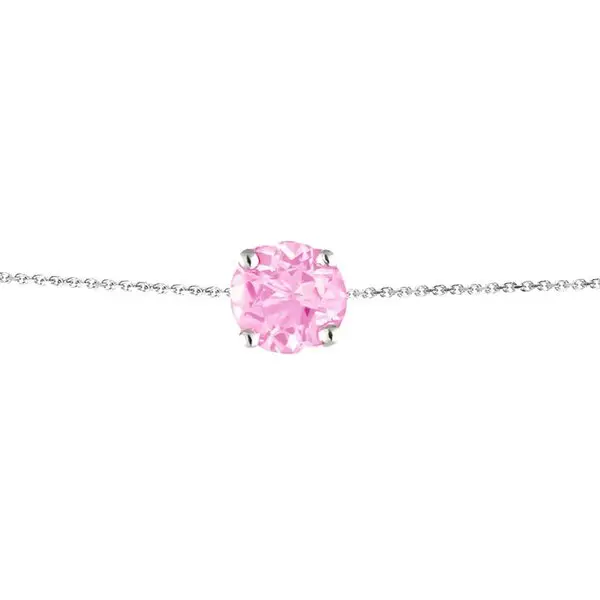 AUGUSTINE JEWELS Pink Topaz Sterling Silver Bracelet - Pink/silver