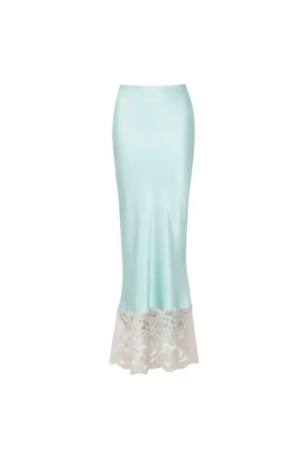 MONTCE Natalia Lace Maxi Skirt - Blue