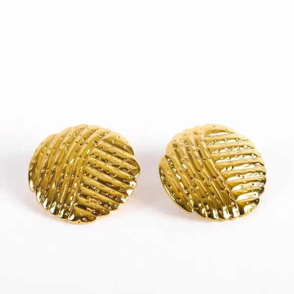 LEI & MAR CO. Athena Woven Earrings - Gold
