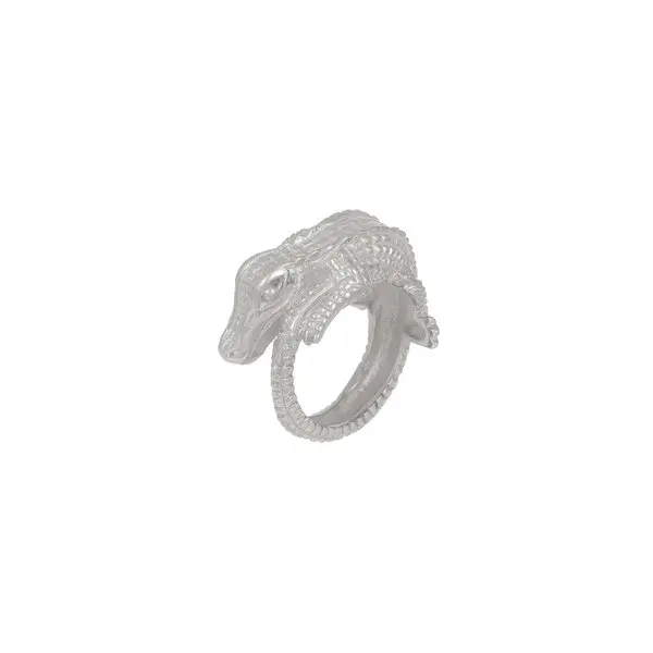ZOË & MORGAN Crocodile Ring - Silver