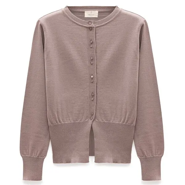 PERALUNA Ripley Steel Knit Cardigan