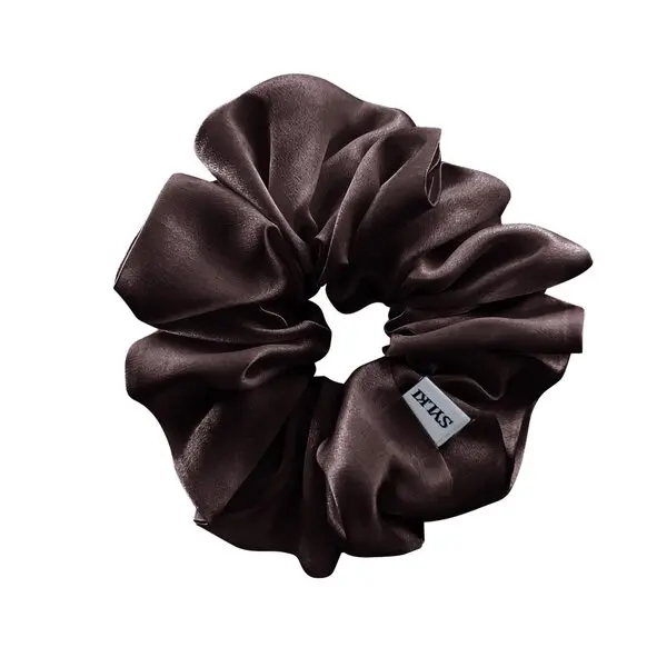 SYLKI Silk Scrunchie - Brown
