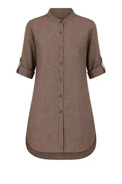 CONQUISTA Long Linen Shirt