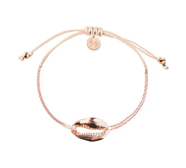 ADRIANA PAPPAS DESIGNS Mini Metal Shell Chain Bracelet - Yellow