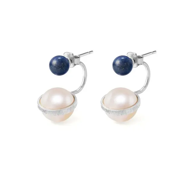 FREQNC ATELIER Orphic Cosmic Egg Earrings - Blue