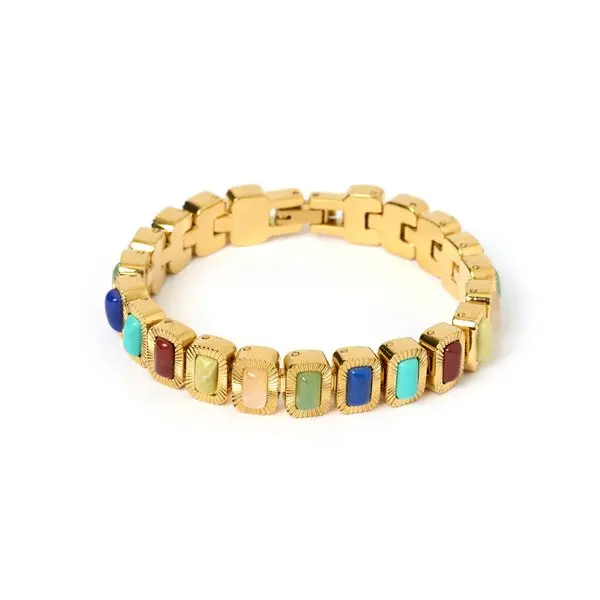 ARMS OF EVE Elkie Stone Bracelet - Gold