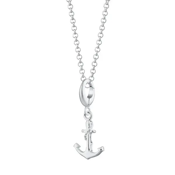 LILY CHARMED Sterling Anchor Charm Necklace - Silver