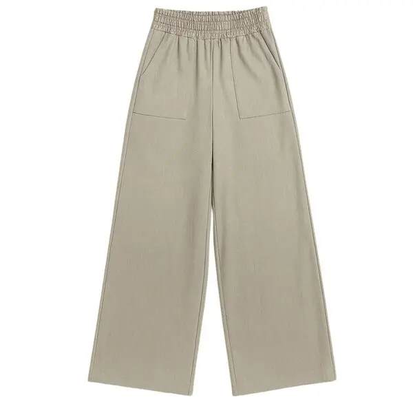 YORSTRULY Wide-leg Pants With Adjustable Waistband