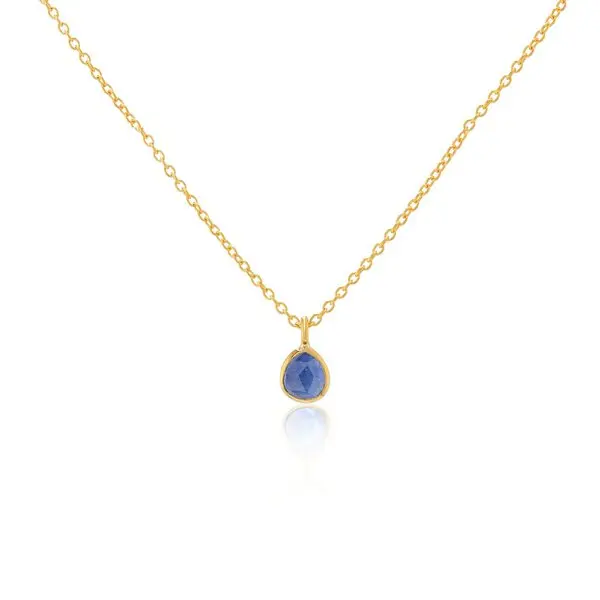 AUREE JEWELLERY Hampton Sapphire And Gold Vermeil Necklace - Blue