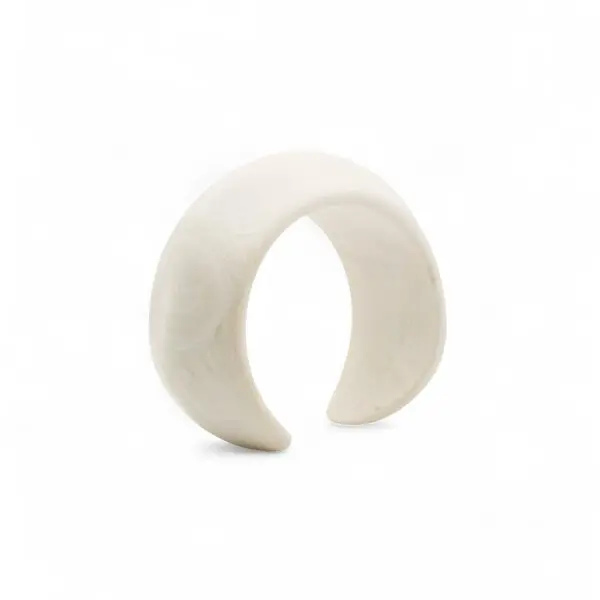 MISS CECILIA Cuff Bangle - White