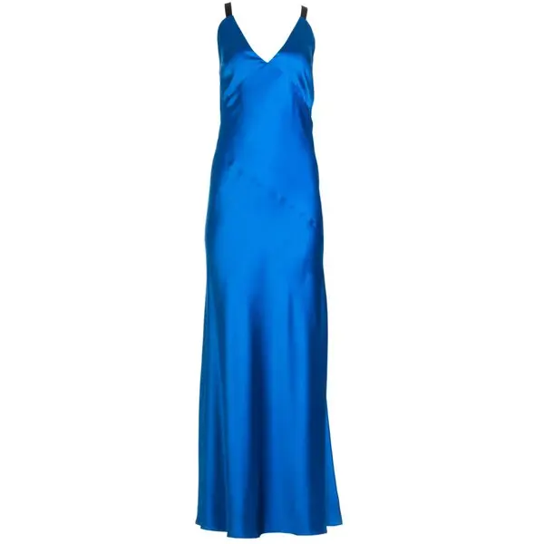 ROSES ARE RED Joi Silk Gown - Blue