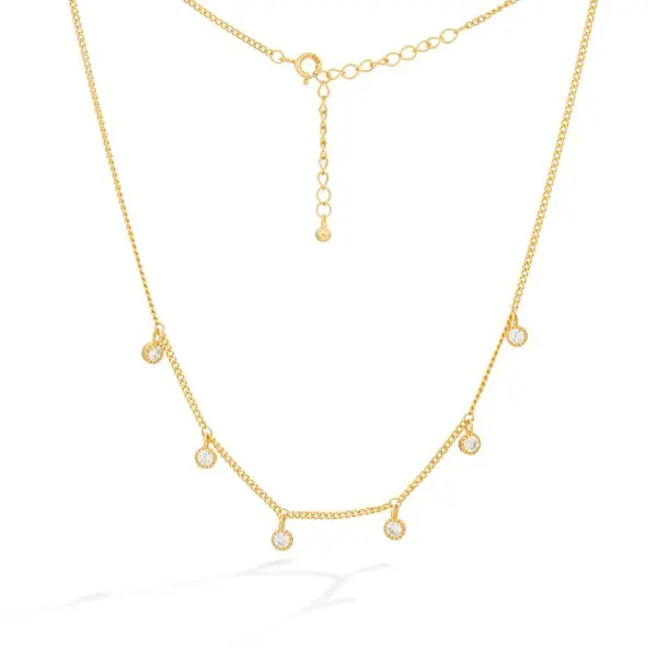 SHABELLA NYC Starry Night Necklace - Gold