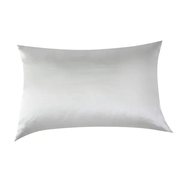 SOFT STROKES SILK Pure Mulberry Silk Pillowcase Queen Grey - Silver