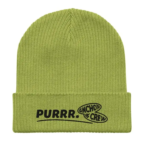 ANCHOR & CREW Organic Cotton Embroidered Beanie - Green