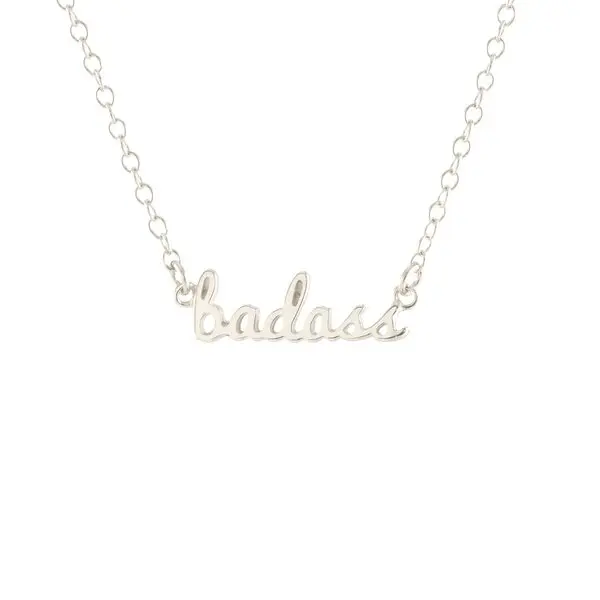 Kris Nations Badass Charm Necklace - Silver