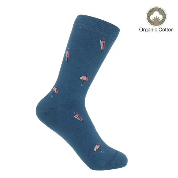 PEPER HAROW - MADE IN ENGLAND Umbrella Socks - Blue