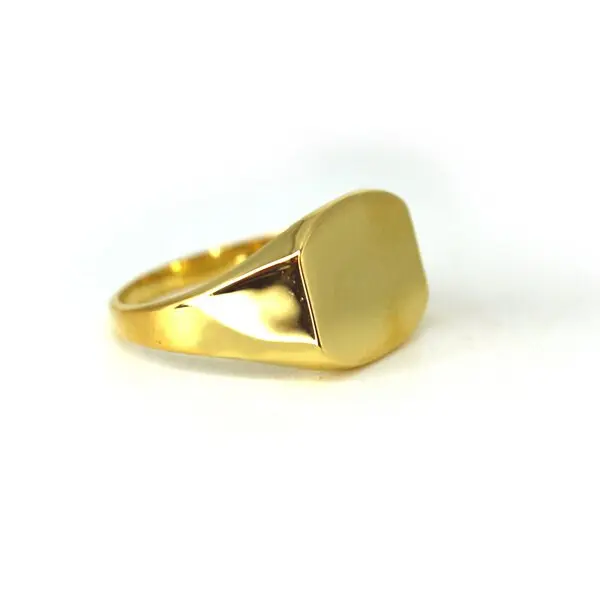 VICSTONENYC FINE JEWELRY Bold Chic Signet Ring - Gold