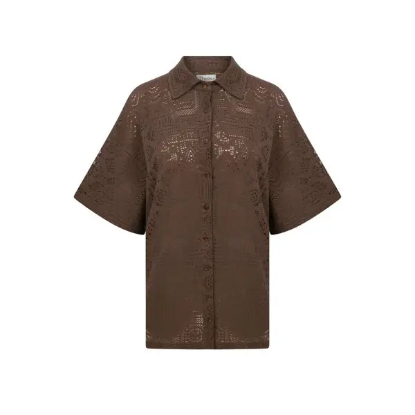 THISISU COLLECTION Natura Ease Crochet Effect Shirt