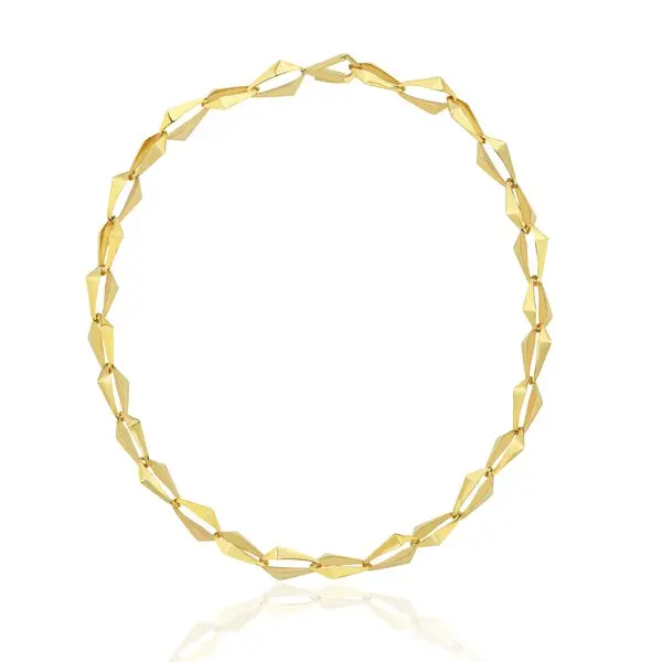 Mishka Splash Link Necklace - Gold