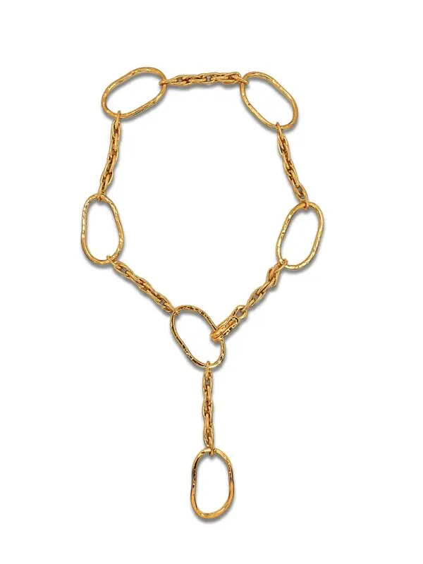 JAREDJAMIN Shackle And Rope Link Necklace - Gold