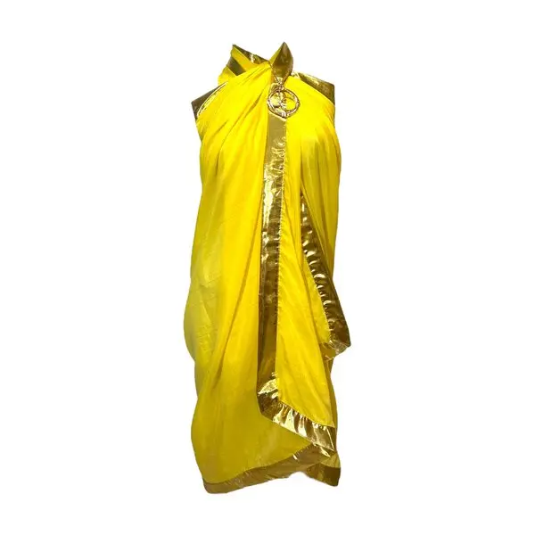 JULIA CLANCEY Silk Cotton Pendant Sarong Sunshine - Yellow