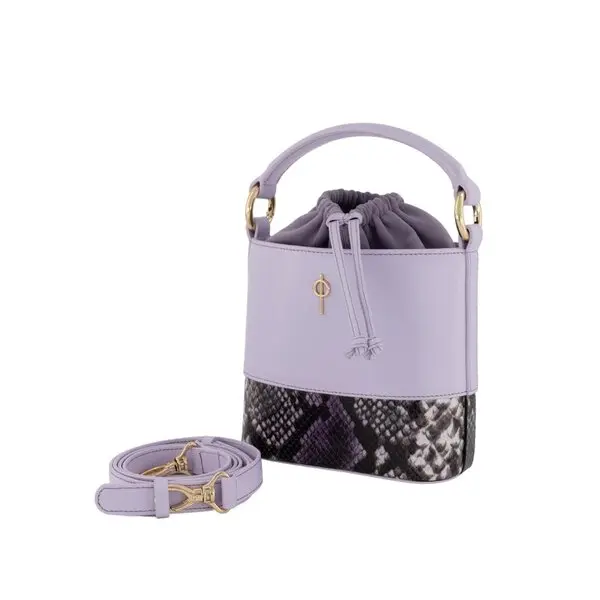 OTRERA Noa Snake Bucket Bag - Purple