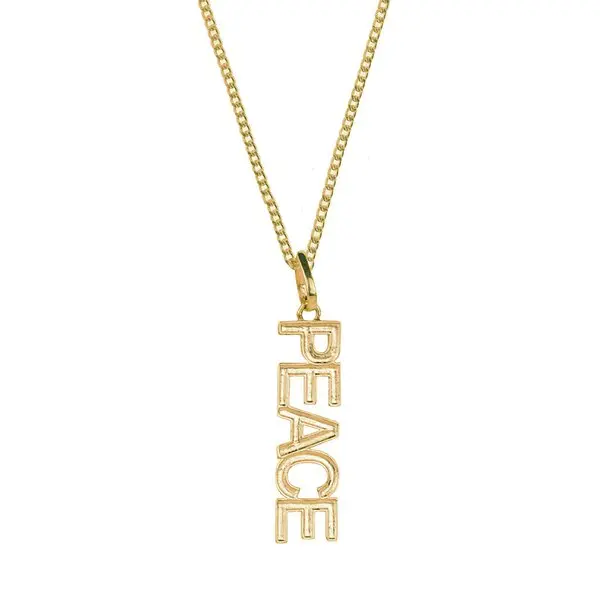 CHARLOTTE'S WEB JEWELLERY Peace Rocks Necklace Vermeil - Gold