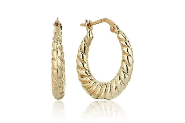 REIS JEWELLERY Mini Bomb Hoop Earrings - Gold