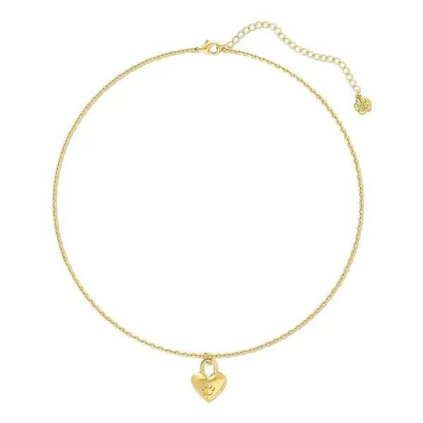 CLOUD HAVEN Keys To My Heart Necklace - Gold