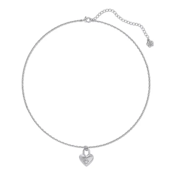 CLOUD HAVEN Keys To My Heart Necklace - Silver
