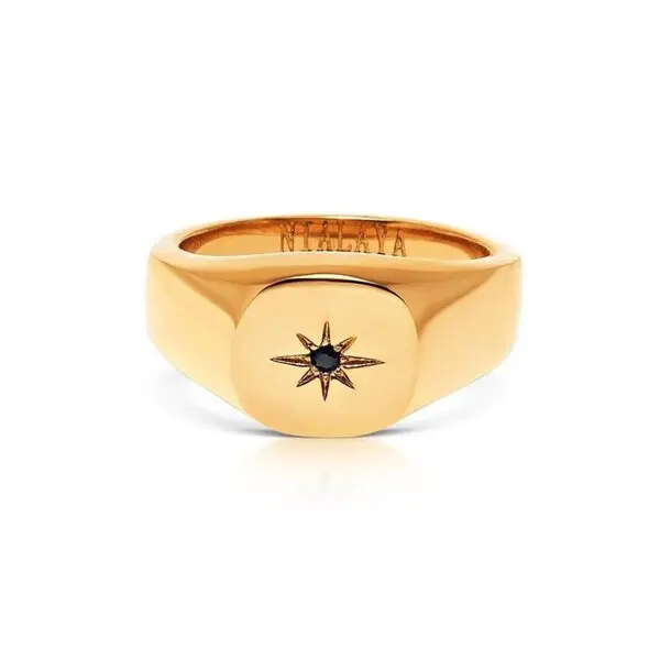 NIALAYA JEWELRY Starburst Signature Ring - Gold