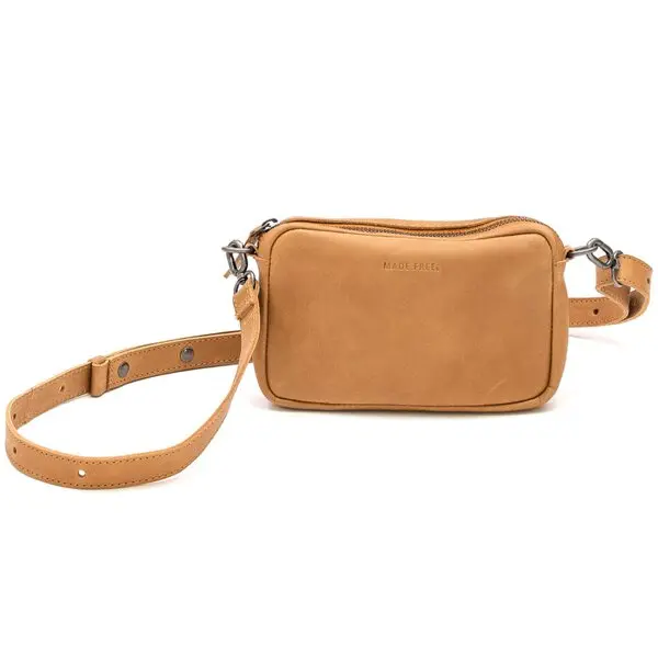 MADE FREE Convertible Leather Belt Bag