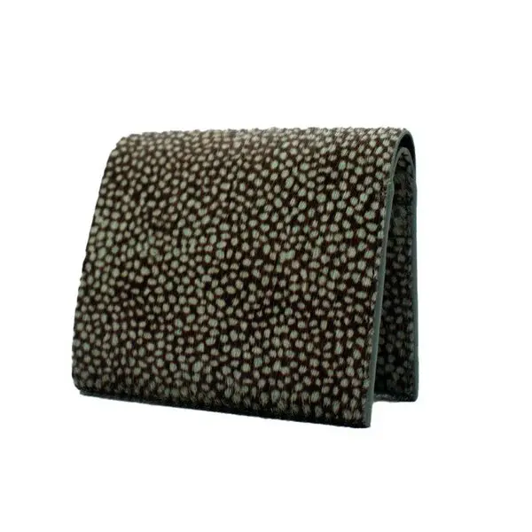 GODI. Handmade Cow Hair-on-hide Bifold Wallet – Deep Moss - Green