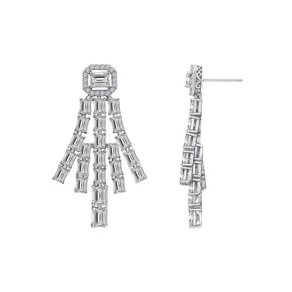 DIAMONBLISS Marilyn Monroe Chandelier Drop Earrings - White