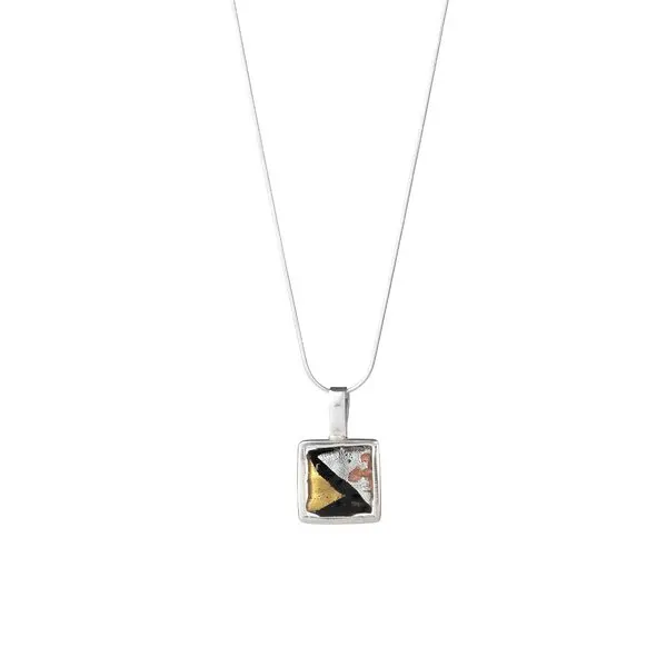 CHIARELLA Murano Glass Necklace - Silver