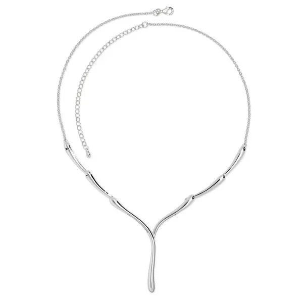 LUCY QUARTERMAINE Sterling Melting Necklace - Silver