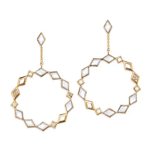 Grossé Crystal Statement Drop And Stud Earrings - Gold
