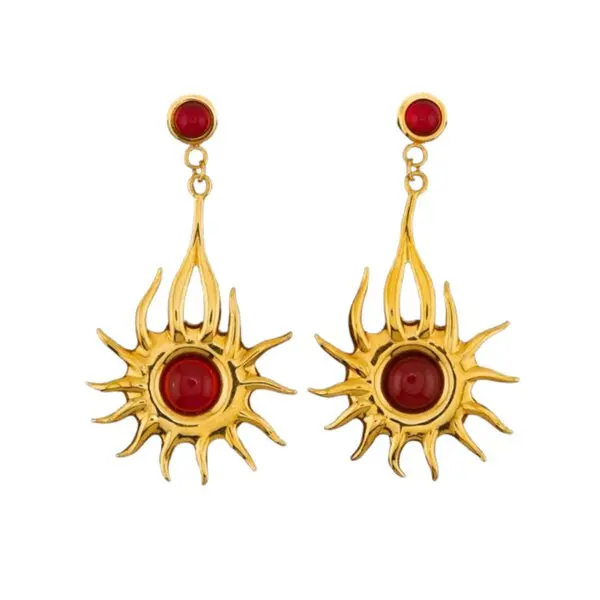 PARURE LONDON Solar Earrings - Gold